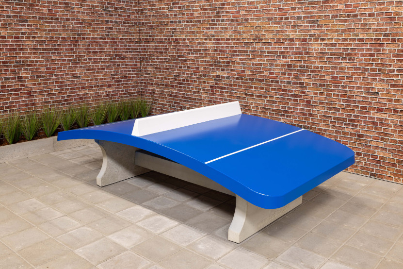 Concrete Foot Volleyball Table Blue - HeBlad